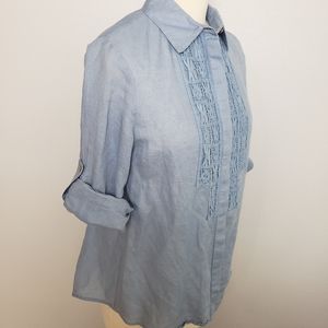 Max Studio | Tops | Max Studio Linen Blend Button Down Xs Rn 58822 ...